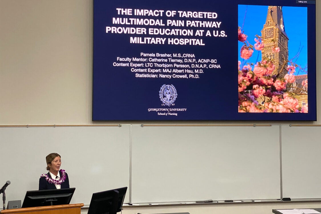 DNP Students Present Research Projects - Nursing - Georgetown